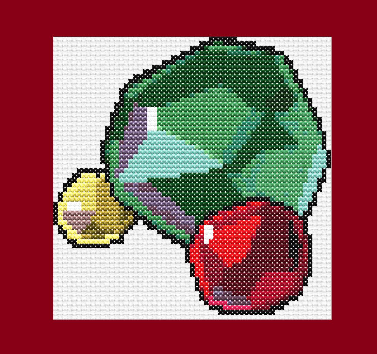 Hades Cross-stitch: Gemstone - Etsy