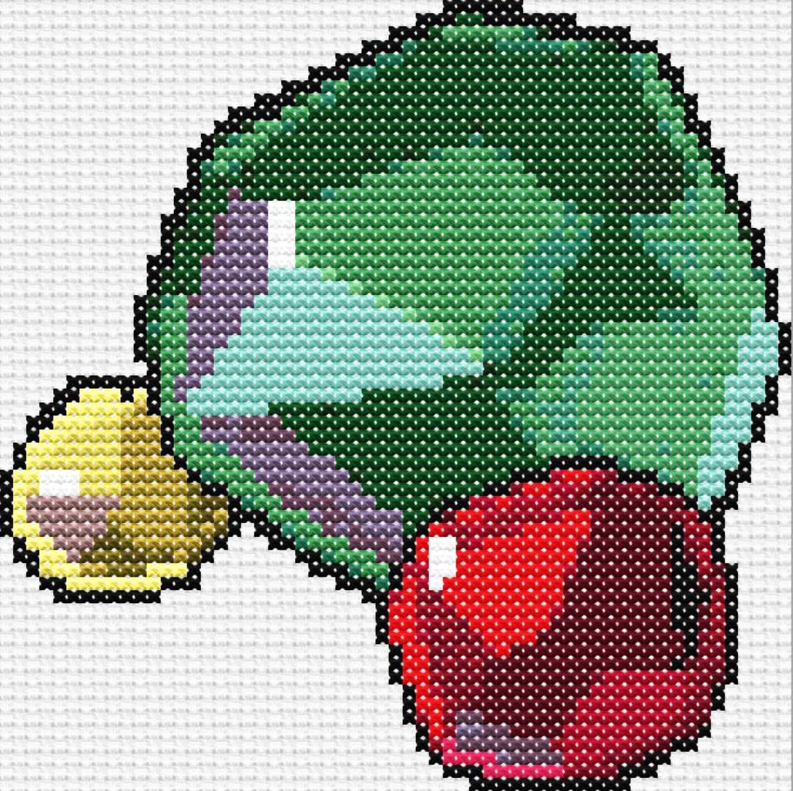 Hades Cross-stitch: Gemstone - Etsy