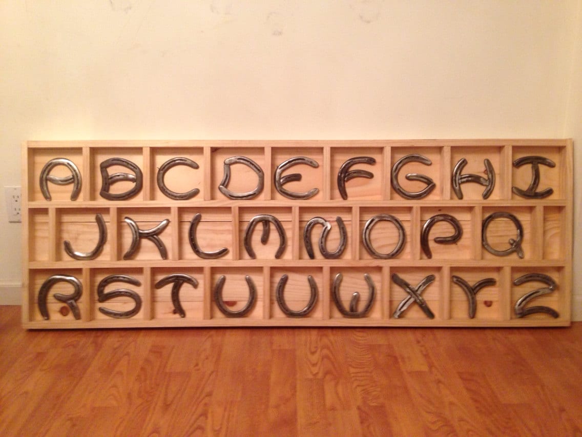 HORSE SHOE LETTERS - Etsy