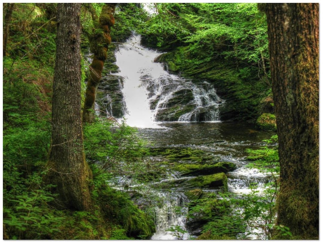 Printable Waterfall Art Print Digital Download Photography Large Wall ...