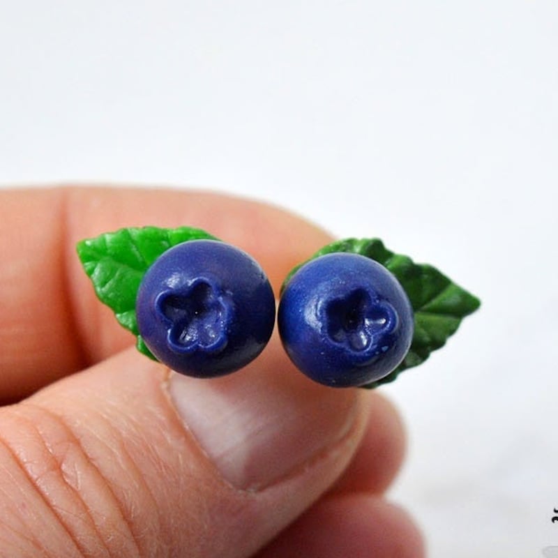 Blueberry Earrings - Etsy