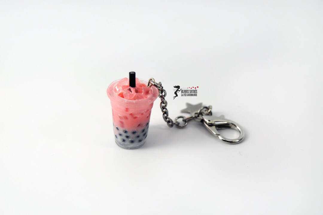 Boba Bubble Tea Imitation Keychain, Several Flavors Available, Zenzou ...