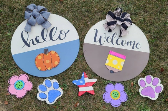 Hello Welcome Sign - Etsy