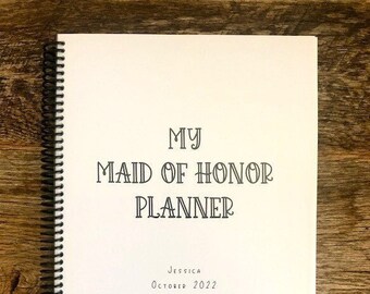Maid of Honor Handbook | Etsy