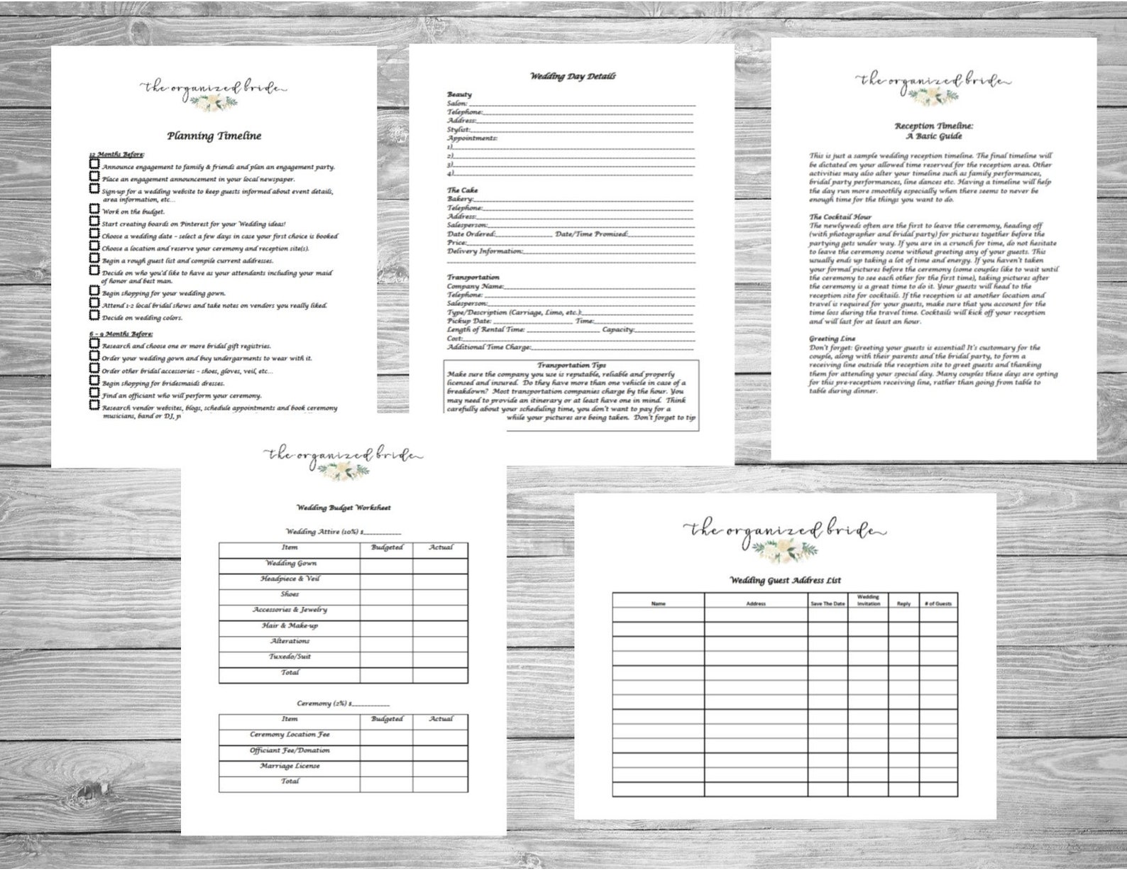 Personalized Wedding Planner Binder DIY Wedding Planner Book - Etsy