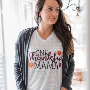 One Thankful Mama Shirt/ Fall Shirt for Women/ Autumn Shirt/ - Etsy