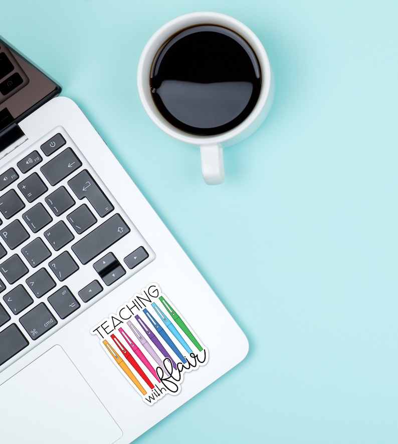 Teaching with Flair Sticker/ Teacher Laptop Sticker/ Teacher | Etsy