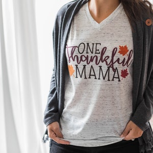One Thankful Mama Shirt/ Fall Shirt for Women/ Autumn Shirt/ - Etsy