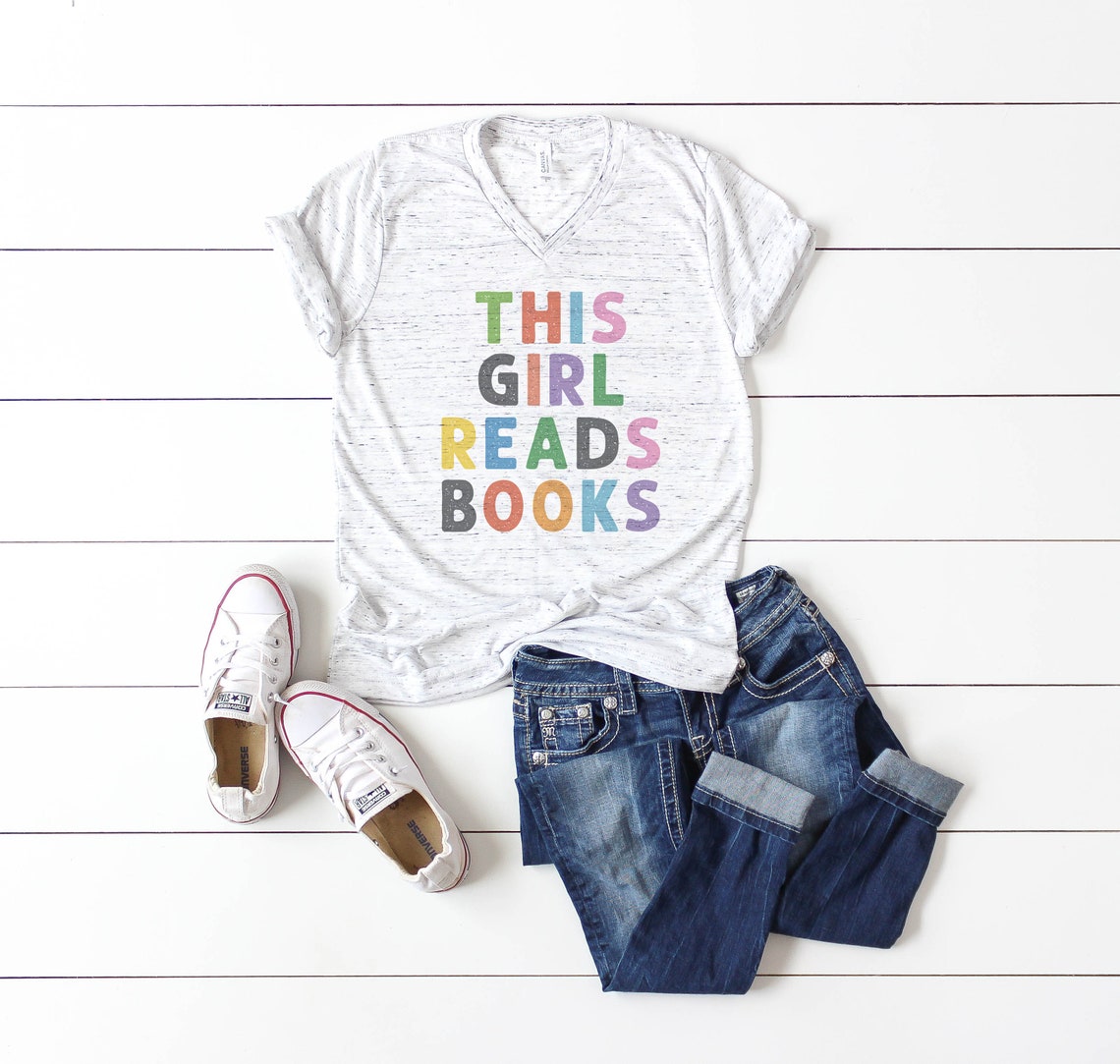 Reading Shirt/ Read/ Book/ This Girls Read Books/ This Girl | Etsy
