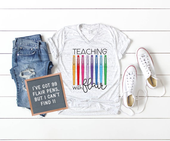 Teacher Shirt/ Teacher Appreciation Gift/ Teaching with Flair/ | Etsy