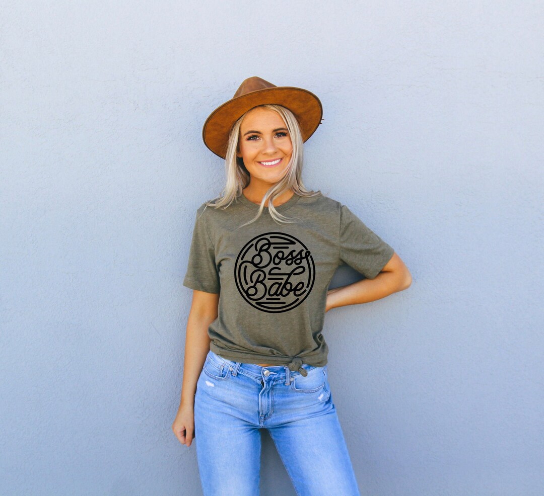 Boss Babe Shirt/ Girl Power/ Girl Boss/ Womens Graphic Tee/ Hustle ...