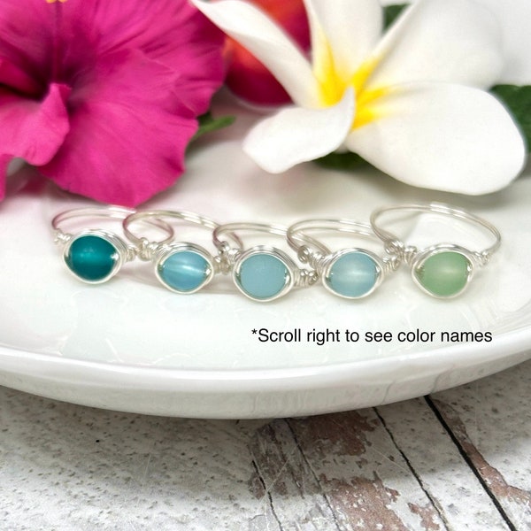 Sea Glass Ring - Etsy