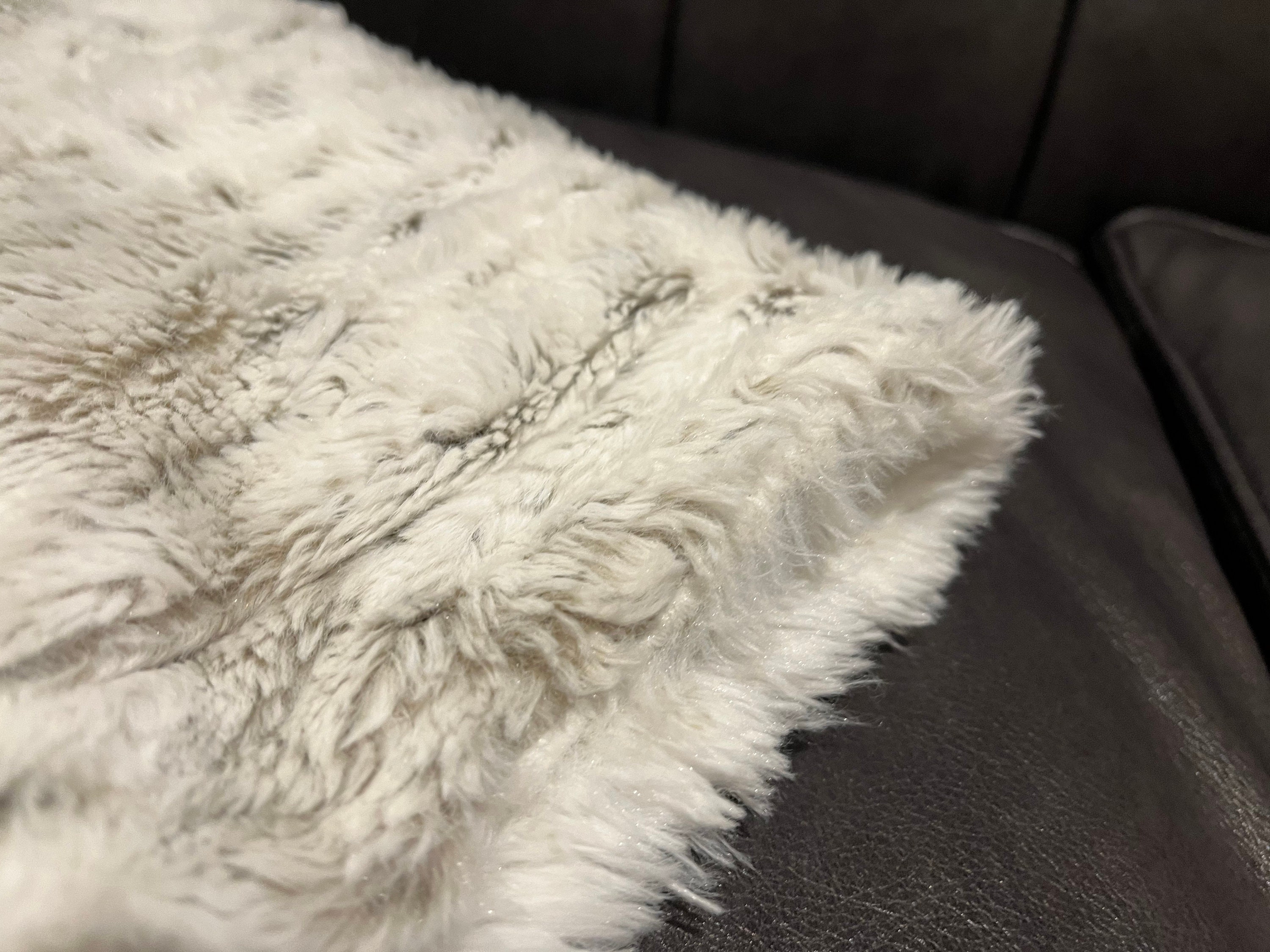 Homemade Snow Leopard Faux Fur Throw: Silky Soft Adult Blanket - Etsy