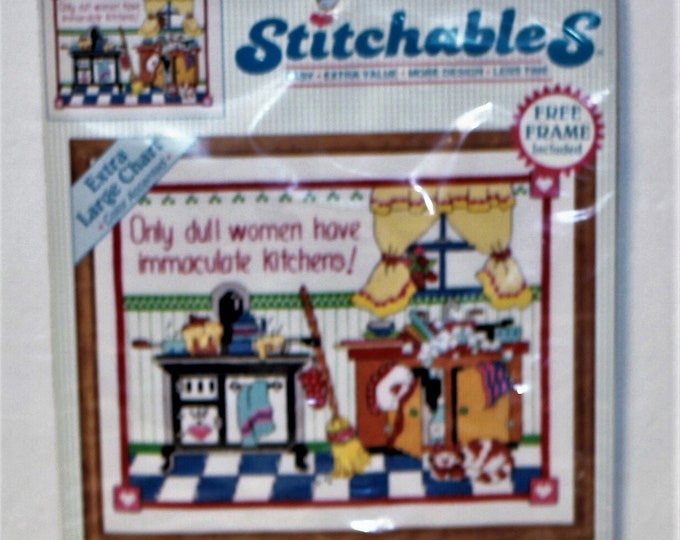 Dimensions Stitchables only Dull Women Counted Cross Stitch Kit 72143 Vintage 1993 - Etsy