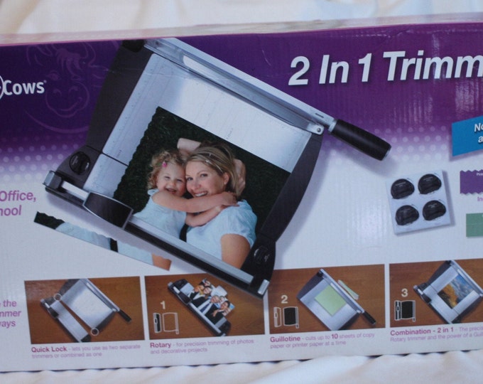 Purple Cow 2 in 1 Trimmer #1040C With 7 Blades New in Box - Etsy