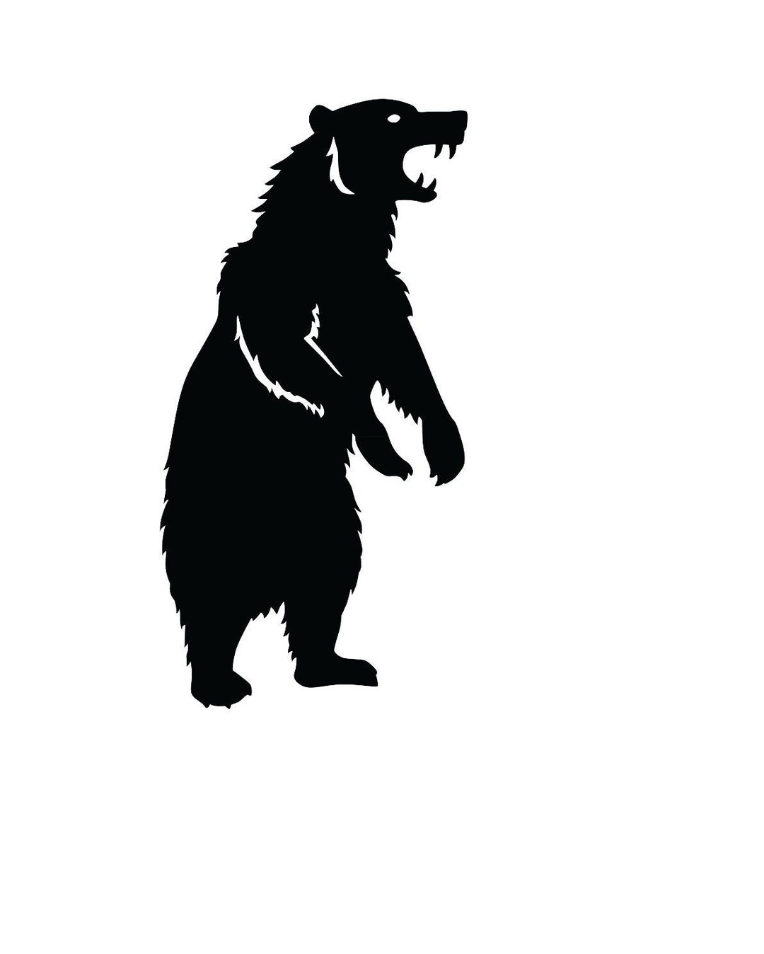 Bear Grizzly Bear Vinyl Decal Sticker Choose Size and Colour - Etsy UK
