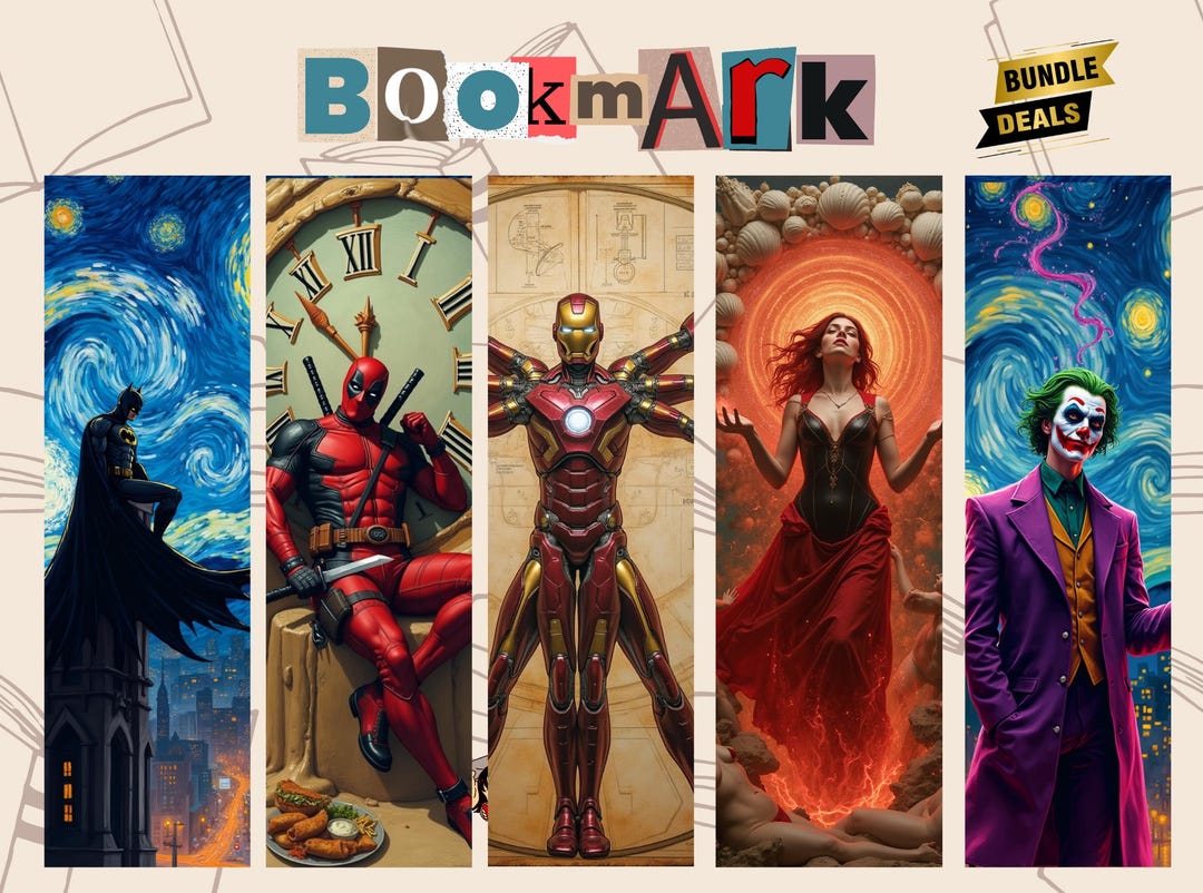 Superhero Art Bookmark 3D Model | Hueforge STL Bundle | Batman ...