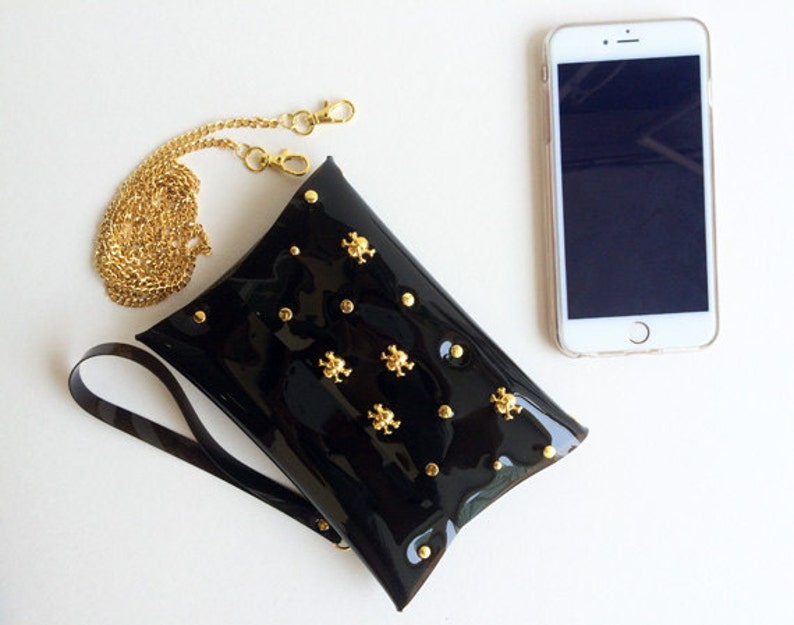 Small Causal Clutch with Skull Clear Clutch for Iphone 6 | Etsy