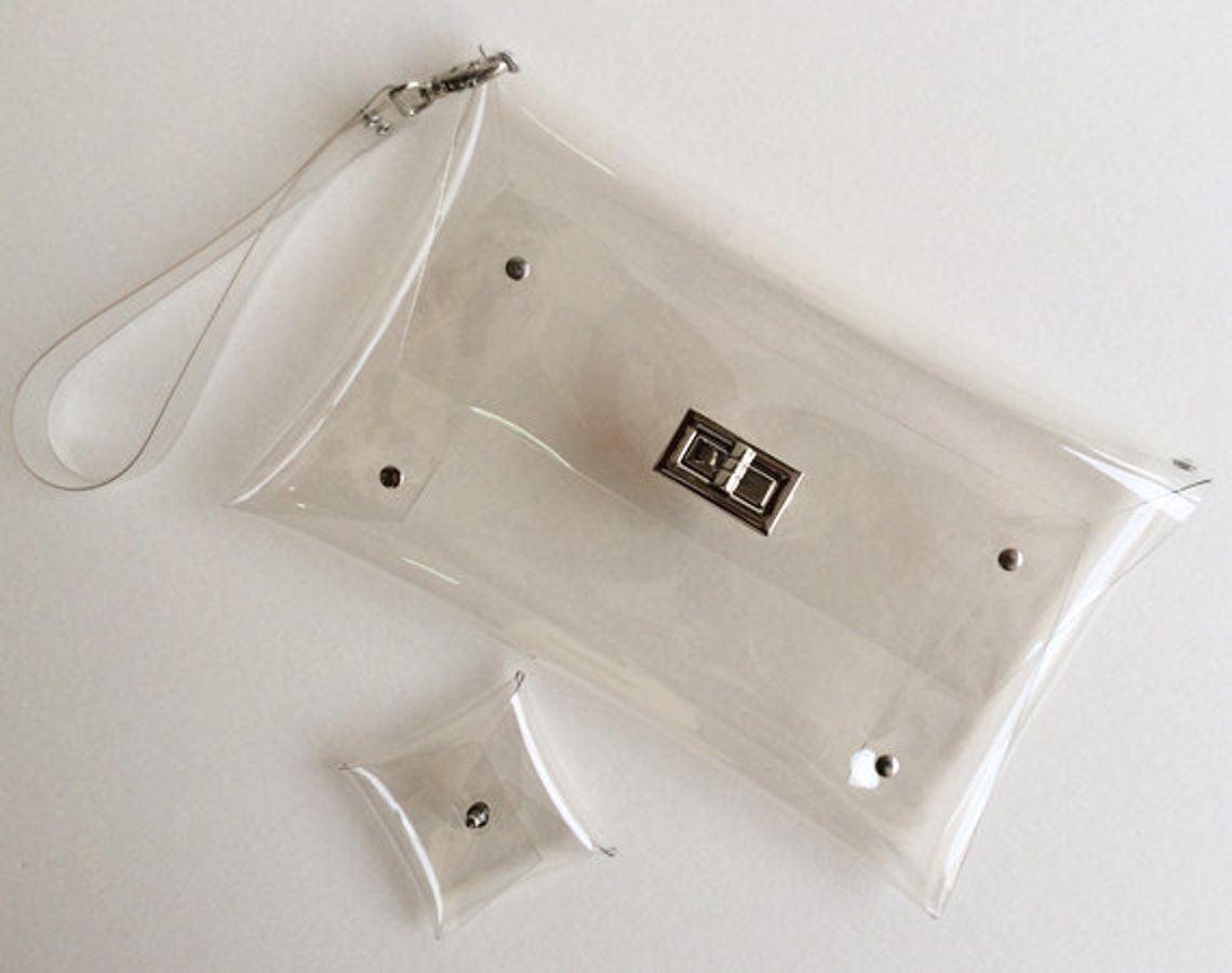Medium Classic Clutch Bag Clutch Clear Clutch Transparent - Etsy