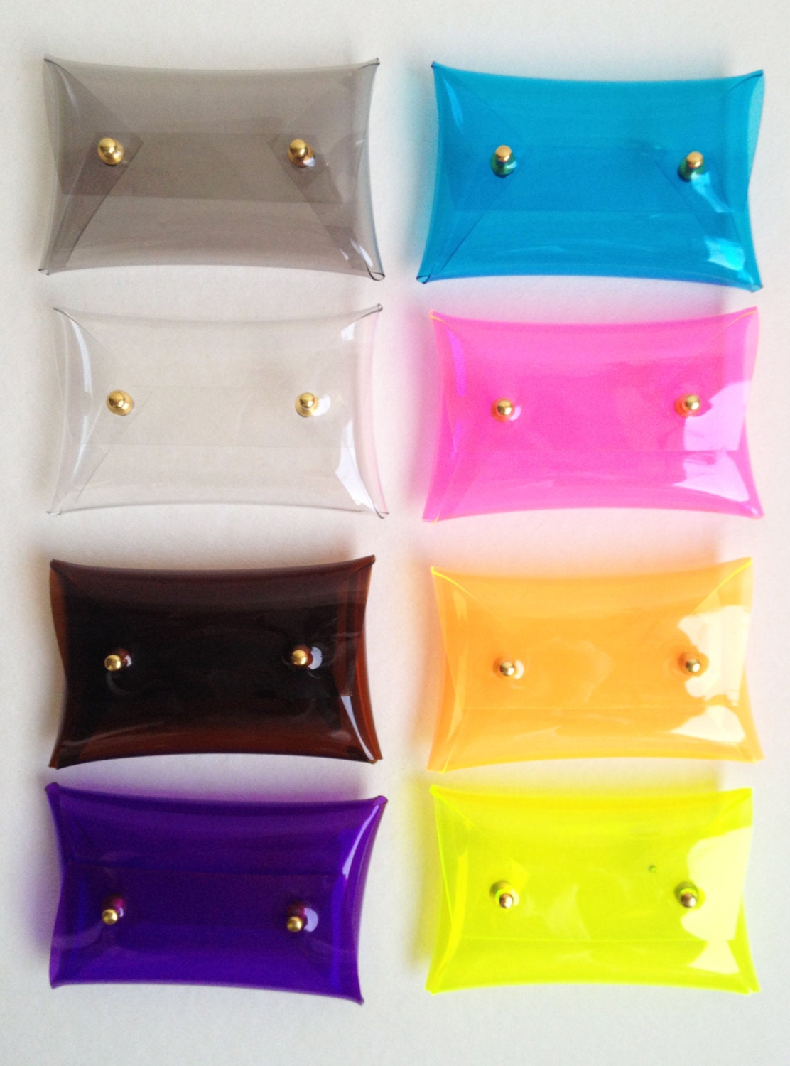 Mini Clutch Card Holder and Coin Transparent Purse Coin - Etsy