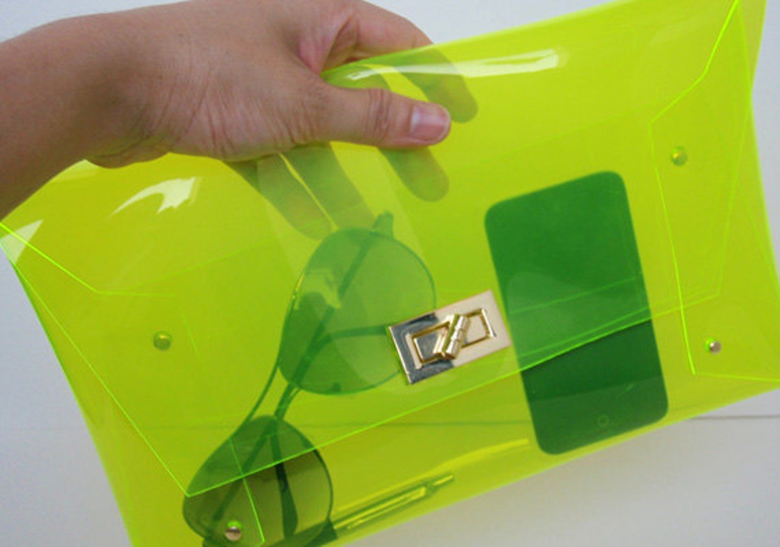 Classic Transparent Clear Clutch Bagclassic Transparent Clear - Etsy