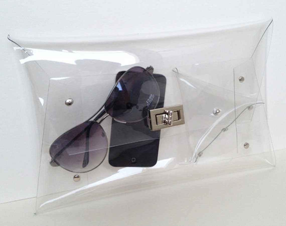Classic Transparent Clear Clutch Bagclassic Transparent Clear - Etsy