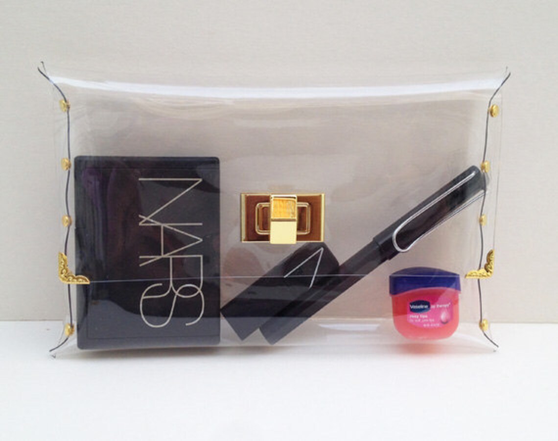 Medium Deluxe Transparent Clear Clutch Bag Deluxe Transparent - Etsy
