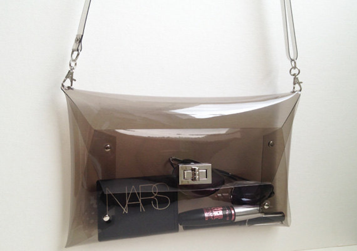 Classic Transparent Clear Clutch With Strap for Shoulder - Etsy
