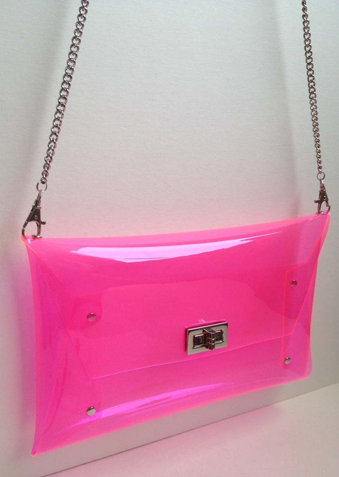 Classic Transparent Clear Clutch With String Chain for - Etsy