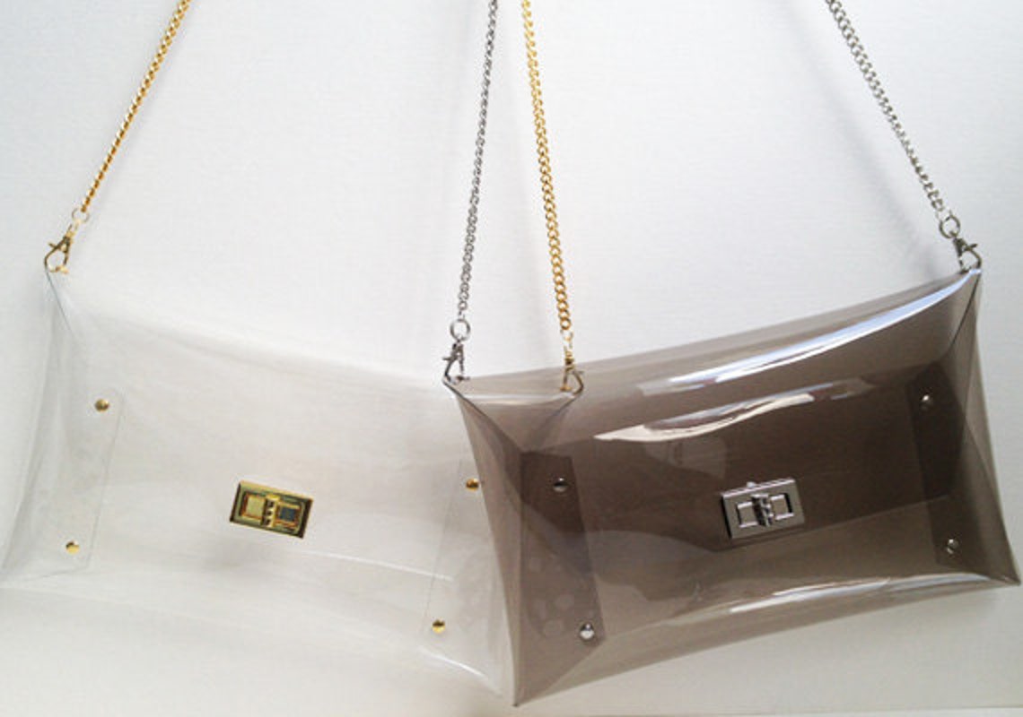 Classic Transparent Clear Clutch With String Chain for - Etsy