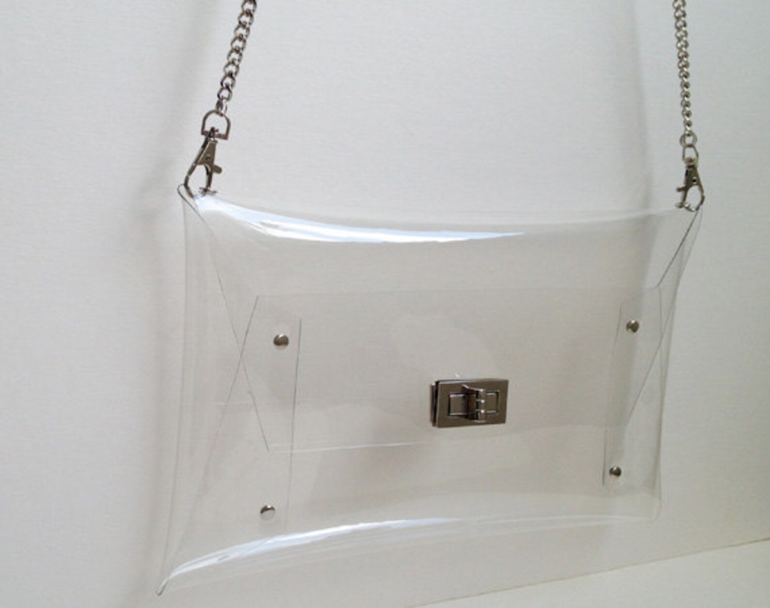 Classic Transparent Clear Clutch With String Chain for - Etsy
