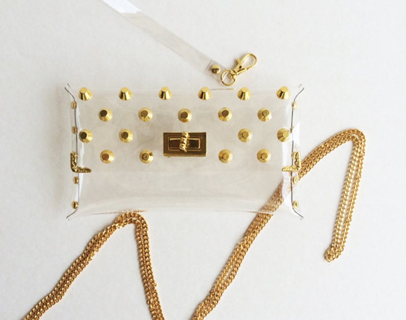 Mini Deluxe Clutch Bag With String Chain & Strap Wrist Mini | Etsy