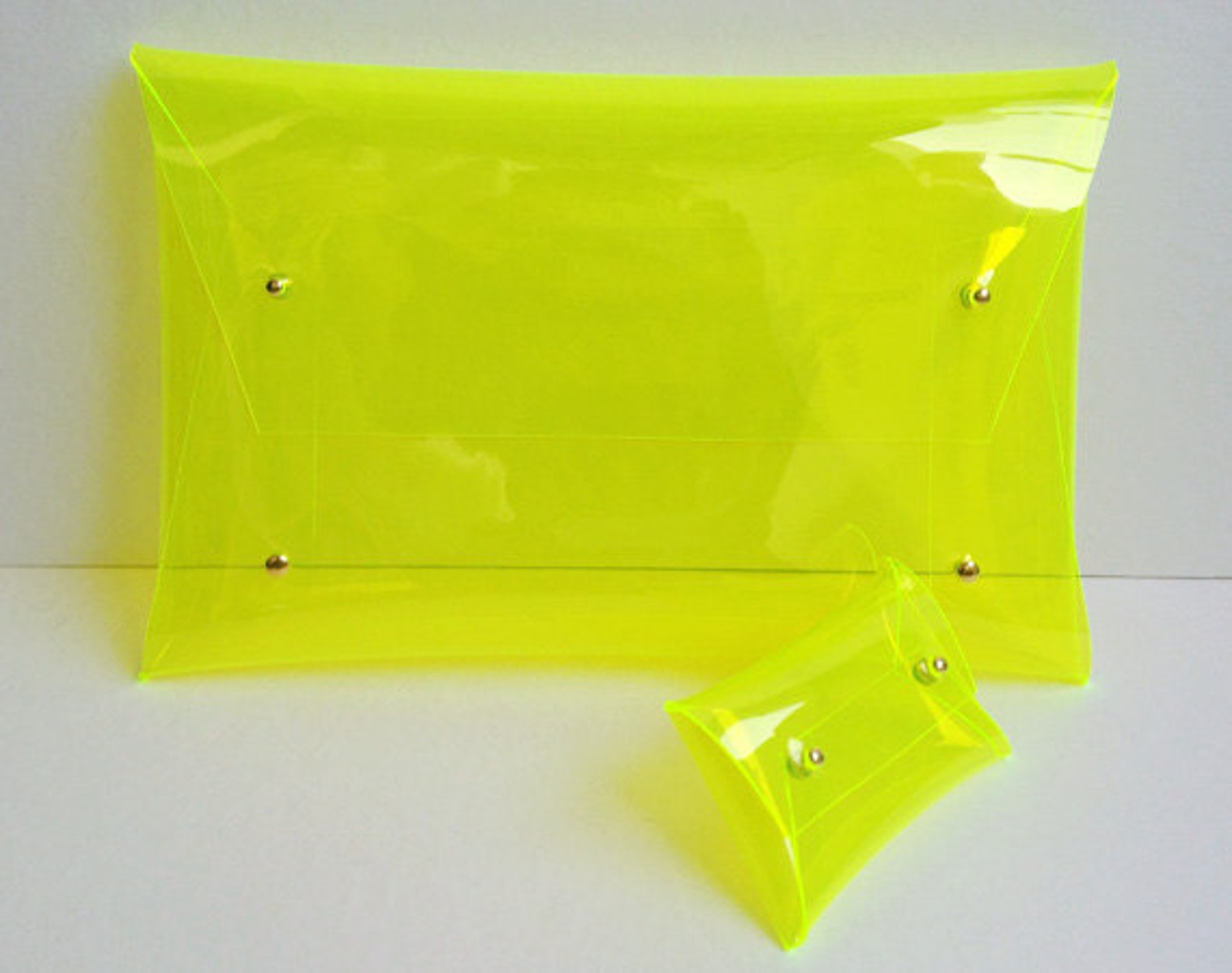 Big Casual Transparent Clear Clutch Bagcasual Transparent - Etsy