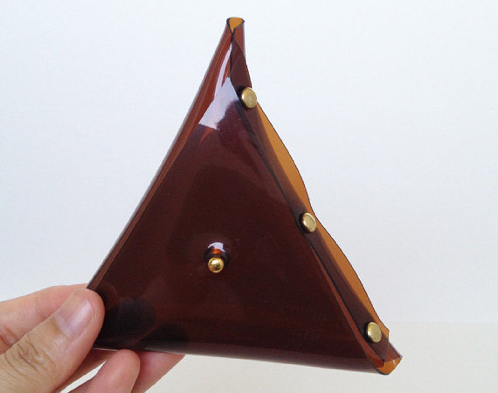 Triangle Transparent Clear Purse Coin Clear Purse - Etsy