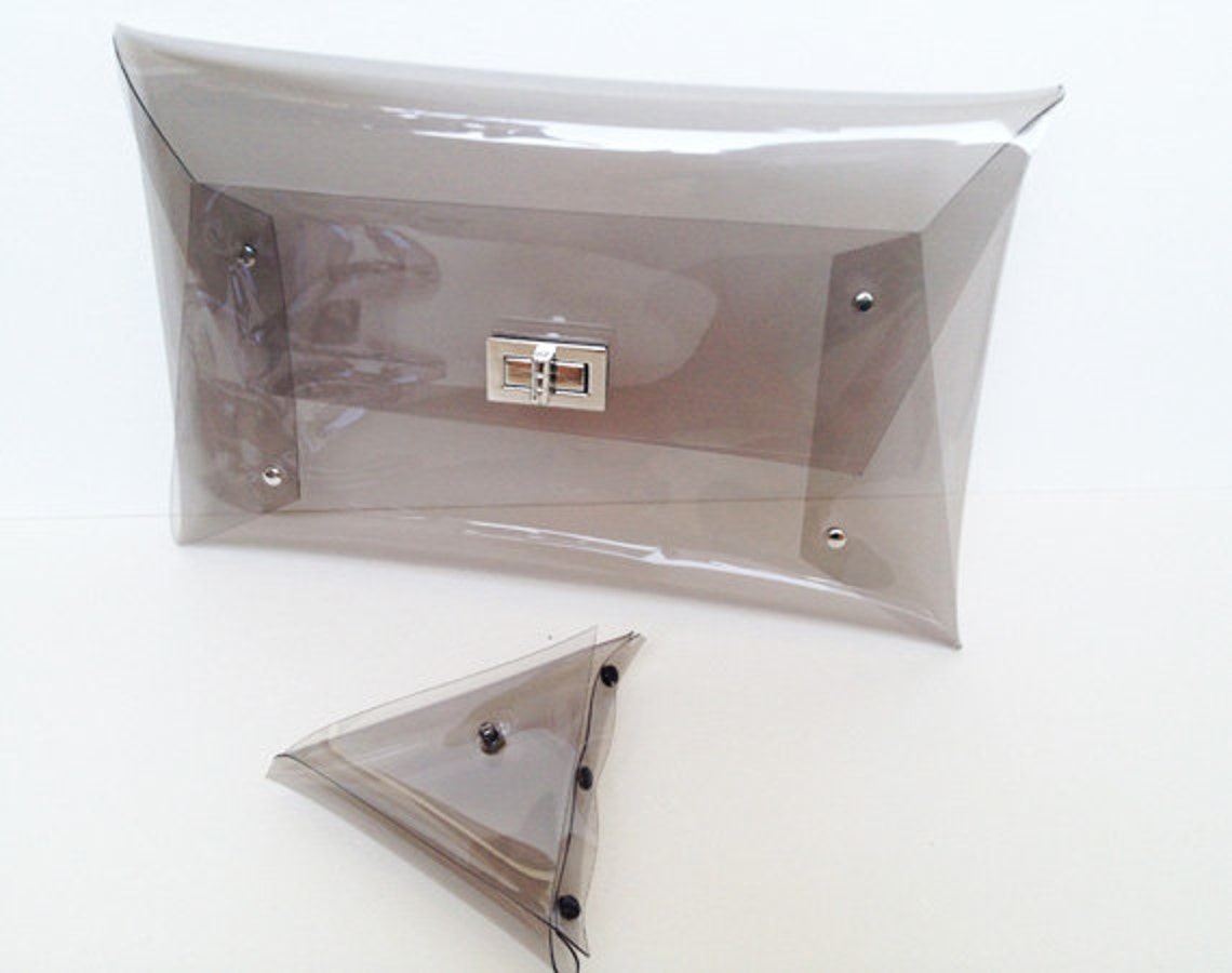 Classic Transparent Clear Clutch Bag Classic Transparent - Etsy
