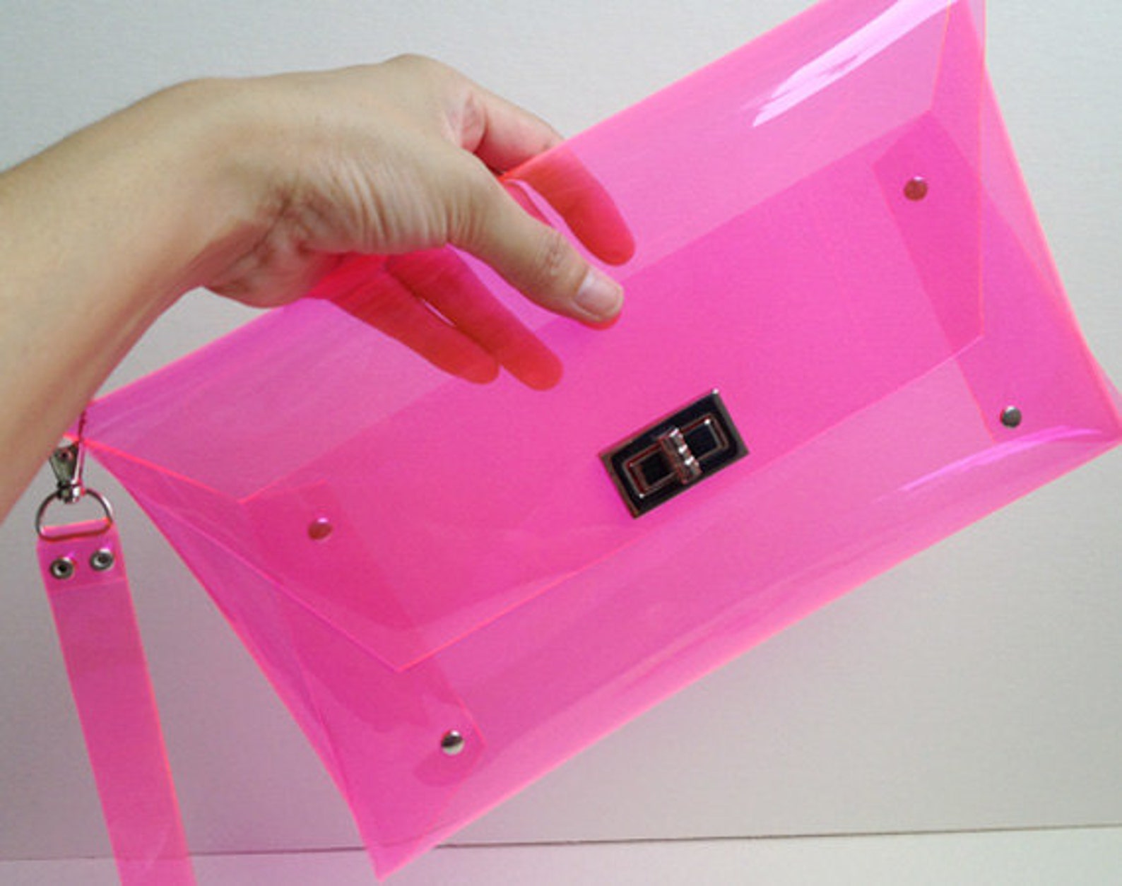 Classic Transparent Clear Clutch With Strap for Shoulder - Etsy