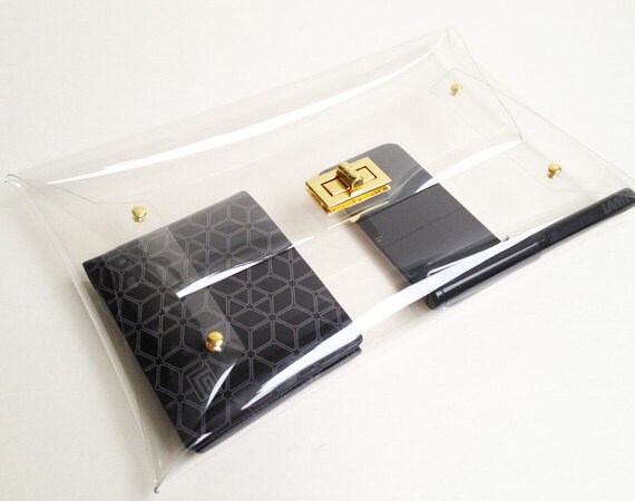 Classic Transparent Clear Clutch Bagclassic Transparent Clear - Etsy