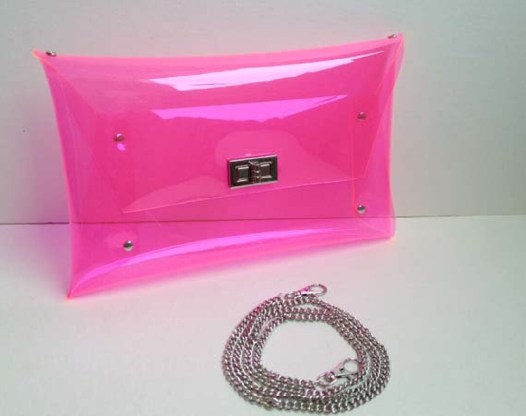 Classic Transparent Clear Clutch With String Chain for Shoulder ...