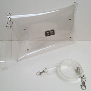 Classic Transparent Clear Clutch With Strap for Shoulder &strap for ...
