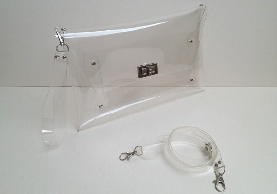 Classic Transparent Clear Clutch With Strap for Shoulder - Etsy