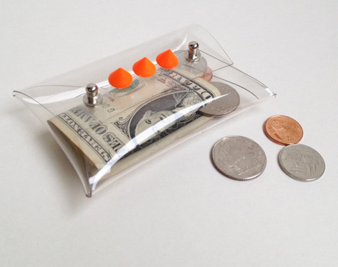 Colored Studs Card Holder Transparent colored Studs Purse - Etsy