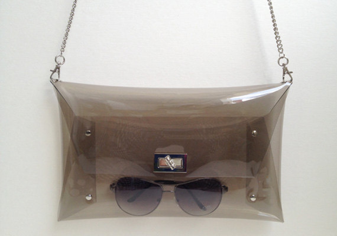 Classic Transparent Clear Clutch With String Chain for - Etsy