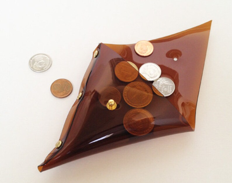 Triangle Transparent Clear Purse Coin Clear Purse - Etsy