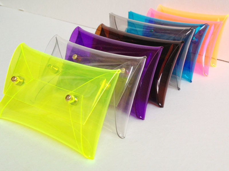 Mini Clutch Card Holder and Coin Transparent Purse Coin - Etsy