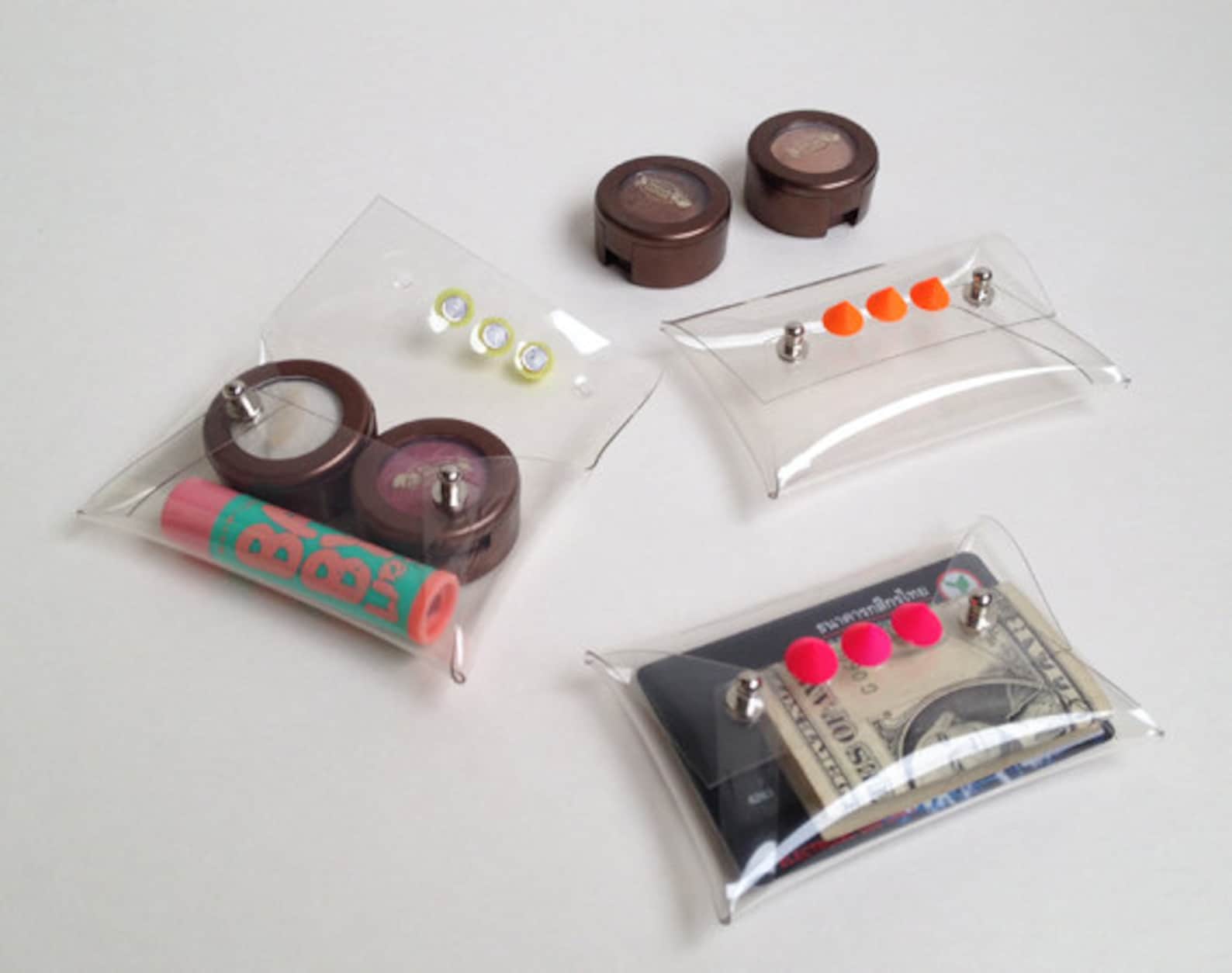 Colored Studs Card Holder Transparent colored Studs Purse | Etsy