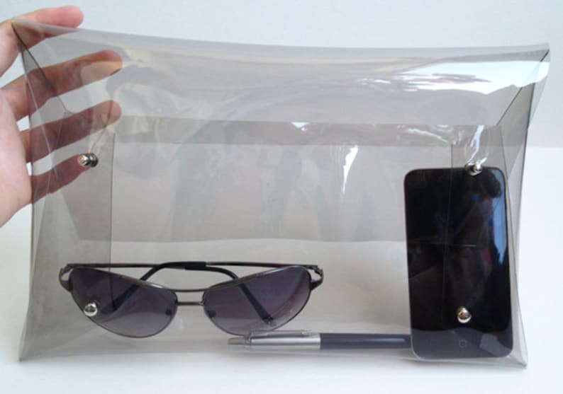 Big Casual Transparent Clear Clutch Bag Casual Transparent | Etsy