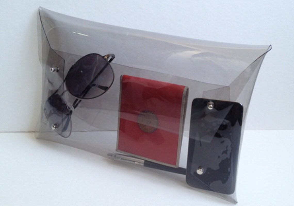 Big Casual Transparent Clear Clutch Bag Casual Transparent | Etsy