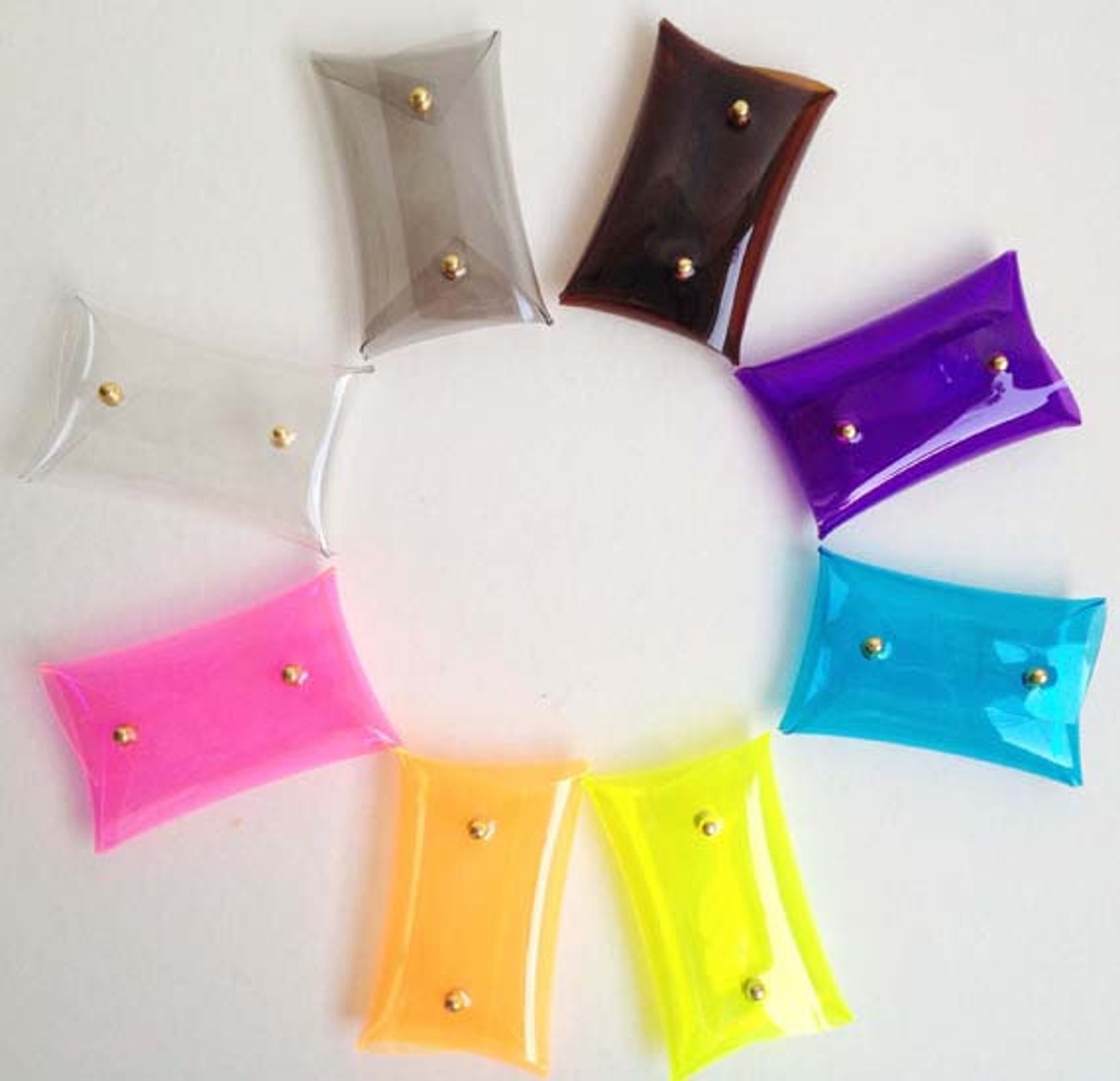 Mini Clutch Card Holder and Coin Transparent Purse Coin - Etsy