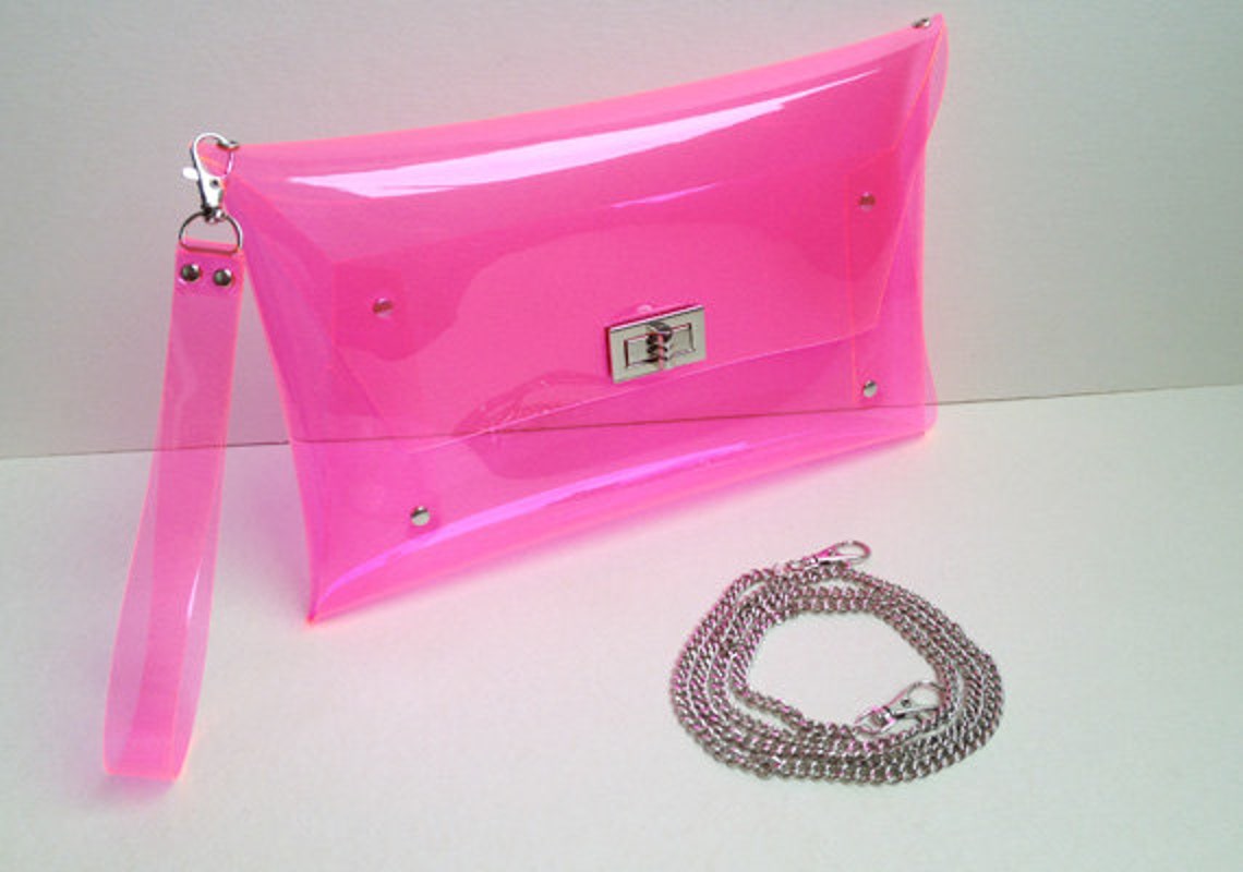 Classic Transparent Clear Clutch With String Chain for - Etsy