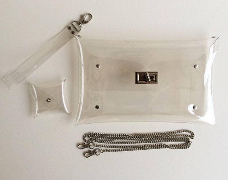 Medium Classic Clutch Bag Clutch Clear Clutch Transparent - Etsy